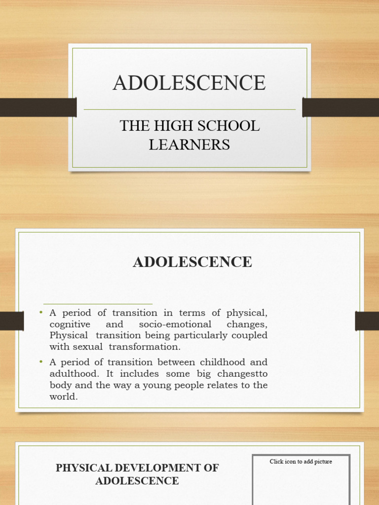 Adolescence | PDF | Adolescence | Puberty