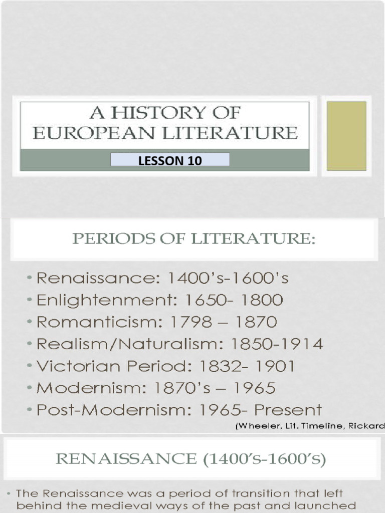 History of European Literature | PDF | Beowulf | Divine Comedy