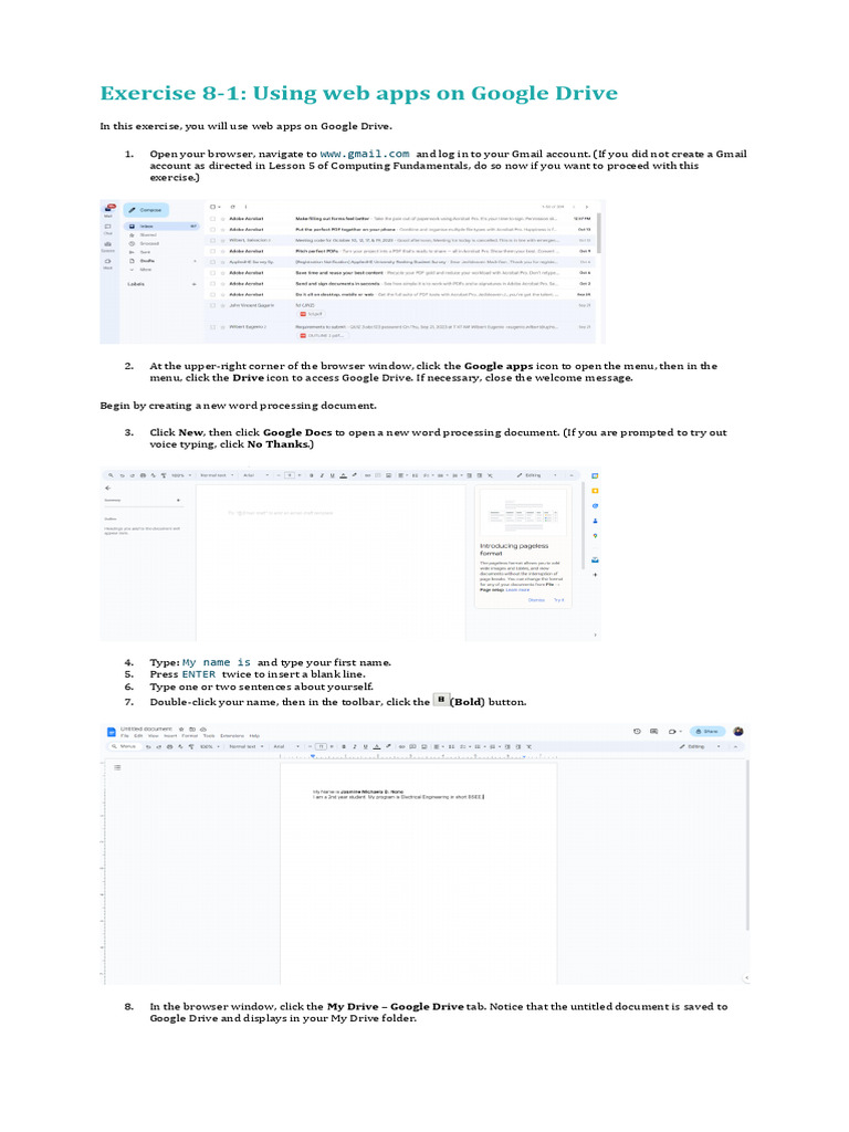 Nono Jasmine - Laboratory Exercise 8 | PDF | Mobile App | Window ...