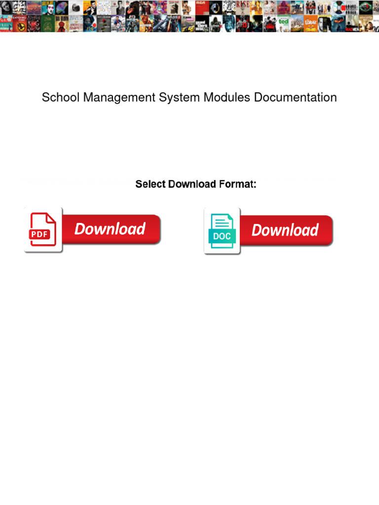 School Management System Modules Documentation | PDF | Enterprise ...