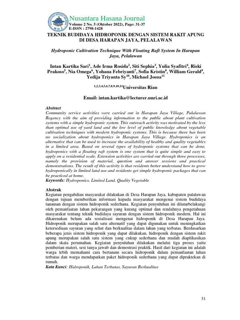 Intan Kartika Sari 31 37 | PDF | Agriculture | Botany