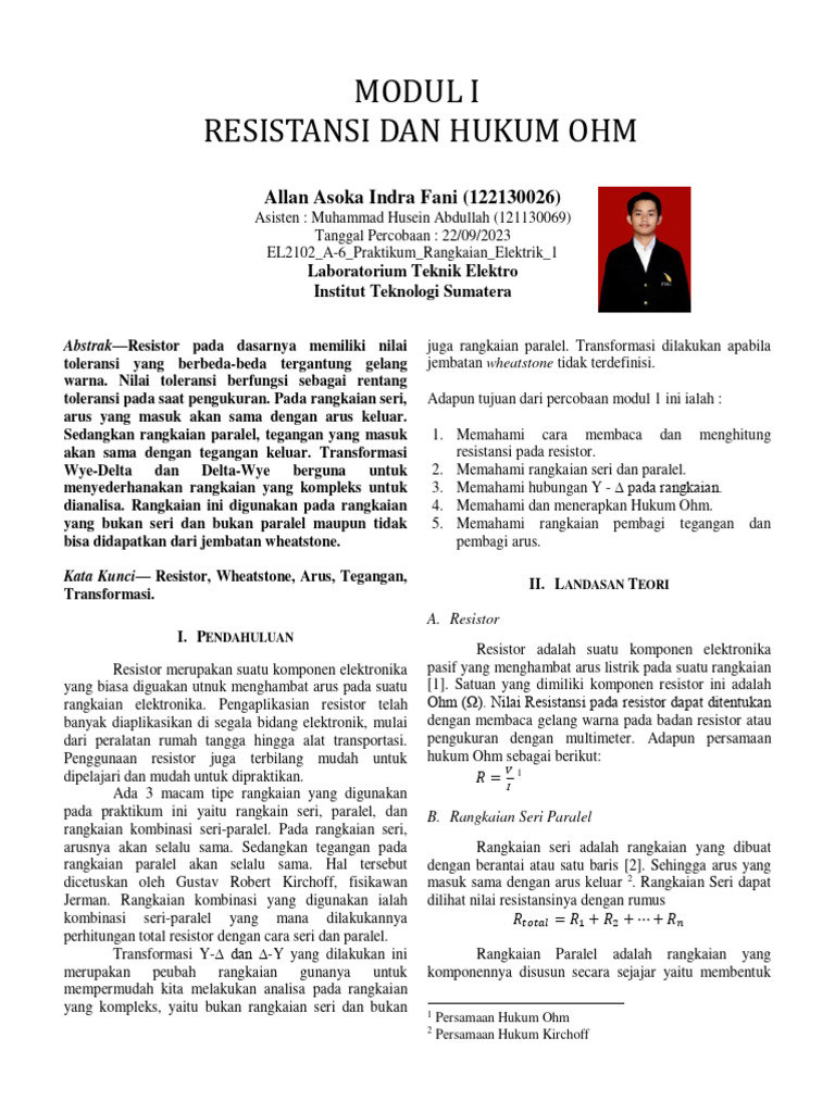 Analisis Rangkaian Resistor dan Transformasi | PDF