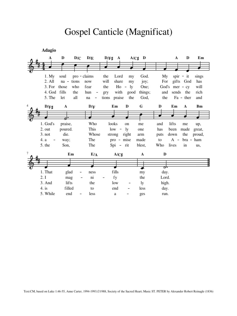 MAGNIFICAT | PDF | Christian Worship And Liturgy | Christian Hymns