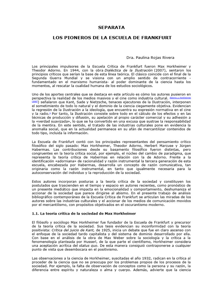 Separata - 13 | PDF | Jürgen Habermas | La teoría crítica