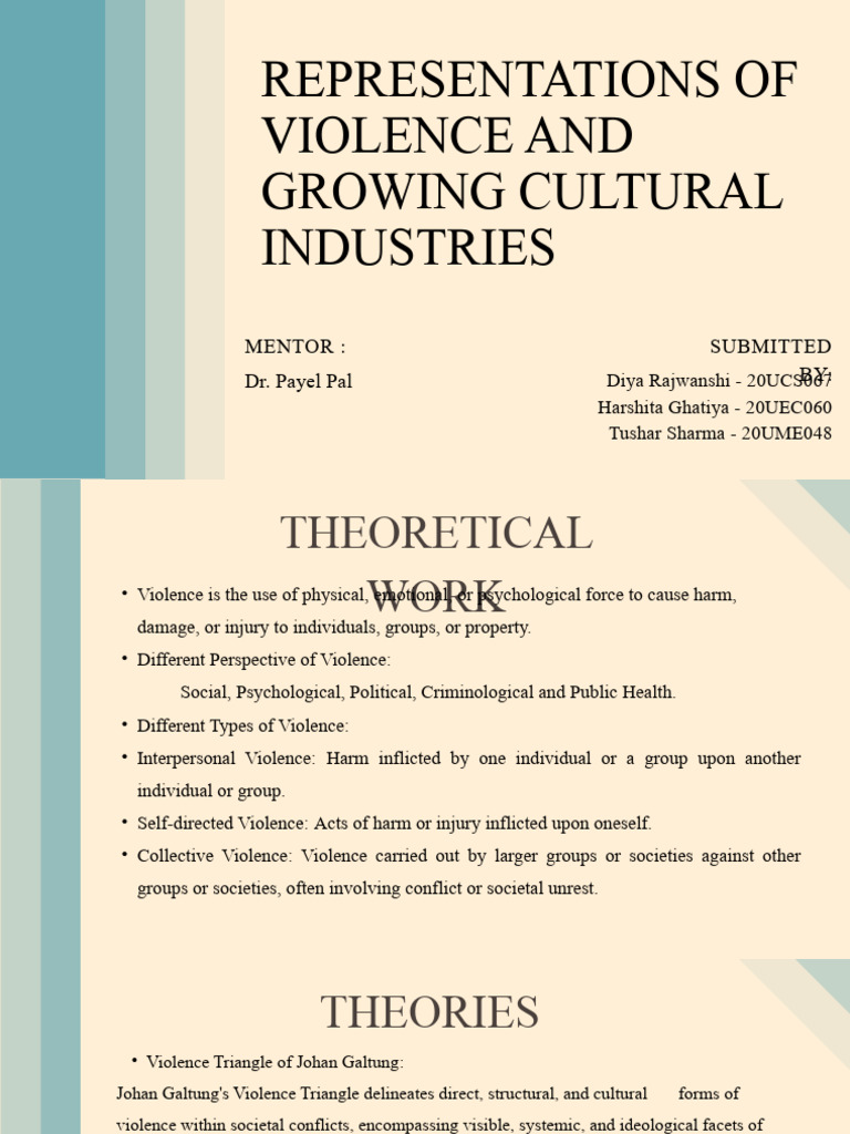 Representations of Violence and Growing Cultural Industries: Submitted ...