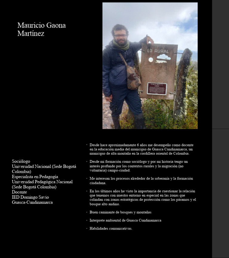 Mauricio Gaona Martínez Presentación | PDF