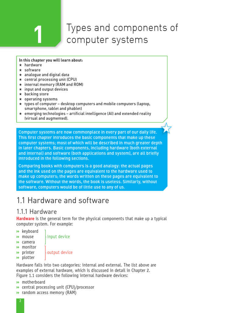 CH 1 Book | PDF | Computer Data Storage | Read Only Memory