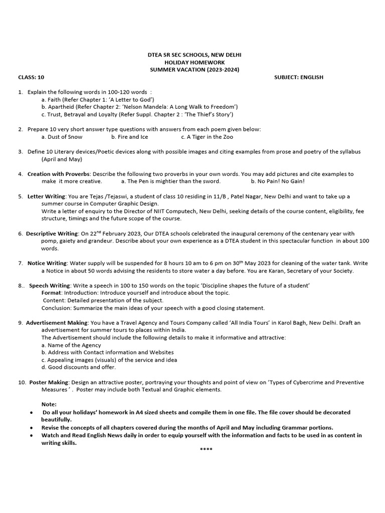 Class 10 English | PDF | Advertising | Poster