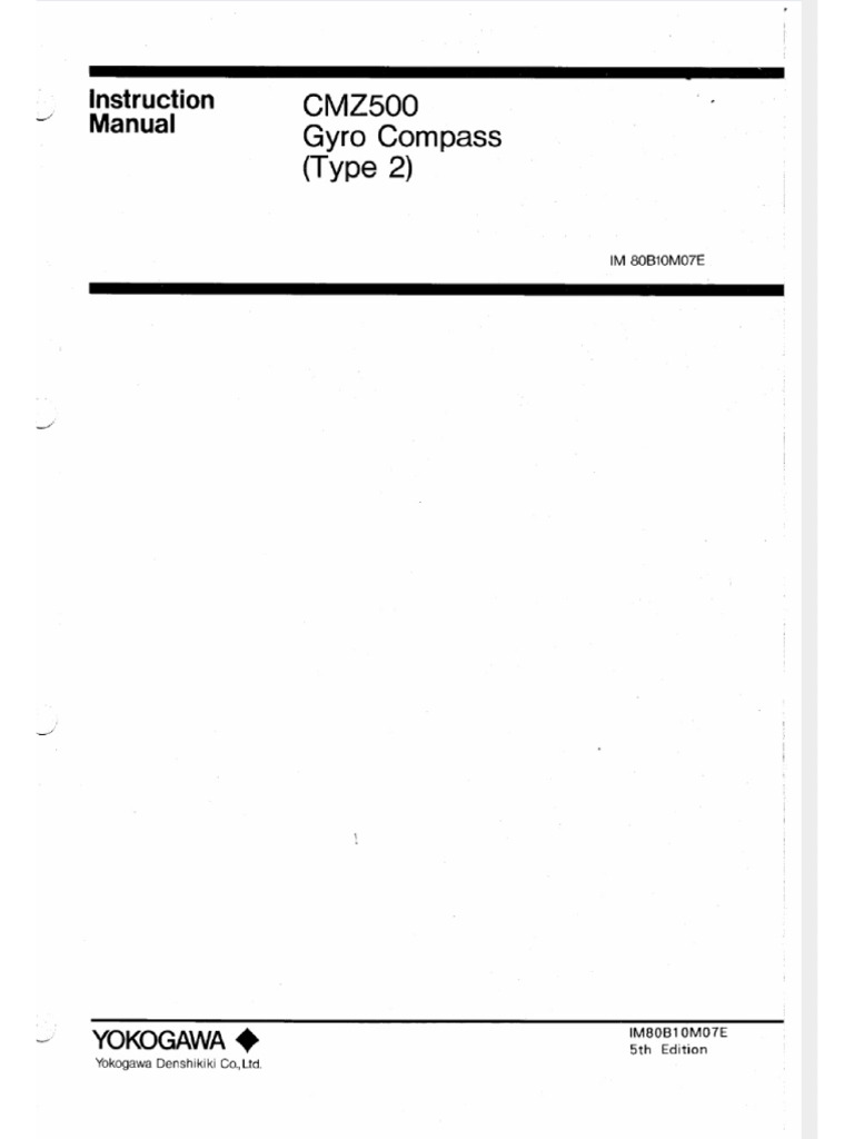 Dokumen - Tips Instruction Manual Cmz500 Gyrocompass Type 2 | PDF