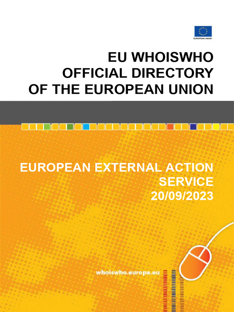 Euwhoiswho Eeas en | PDF | European Union | Diplomacy