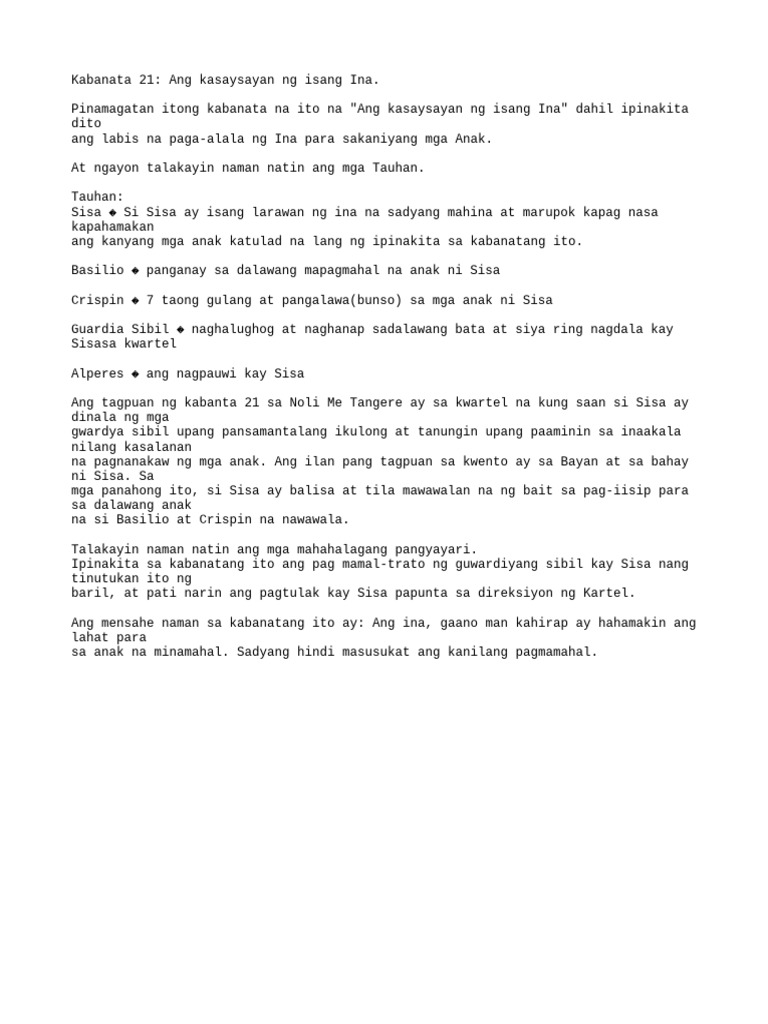 Kabanata 21 | PDF