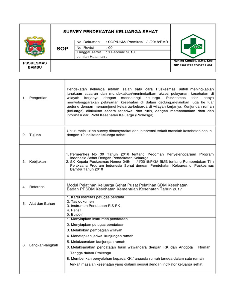 SOP Intervensi PIS PK | PDF