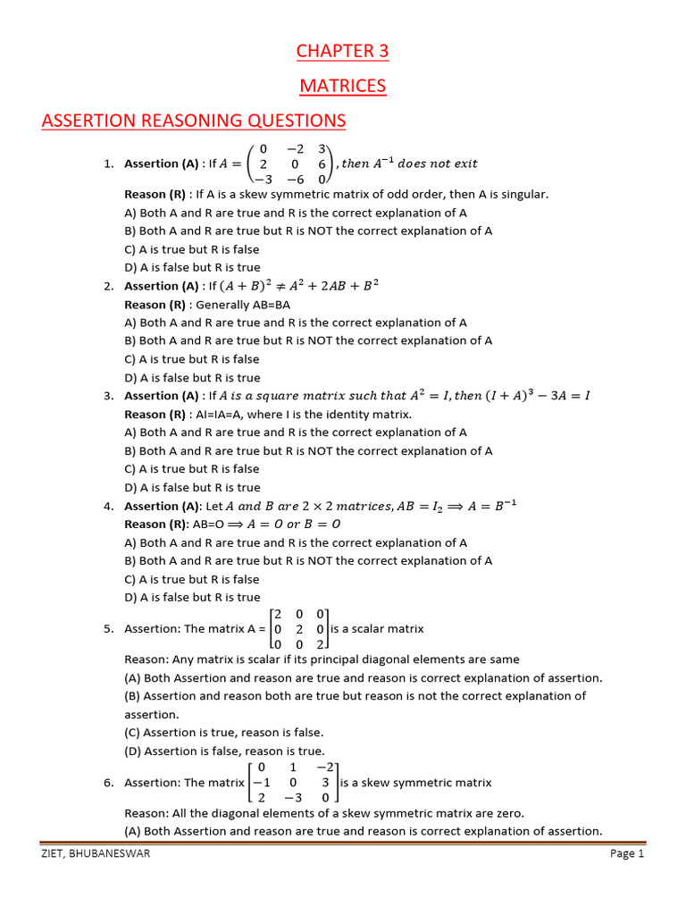 CH 3 Arq | PDF | Matrix (Mathematics) | Mathematical Relations
