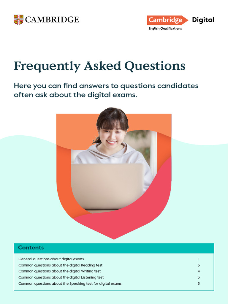 Faqs Digital Cambridge English Qualifications | PDF | Human Communication