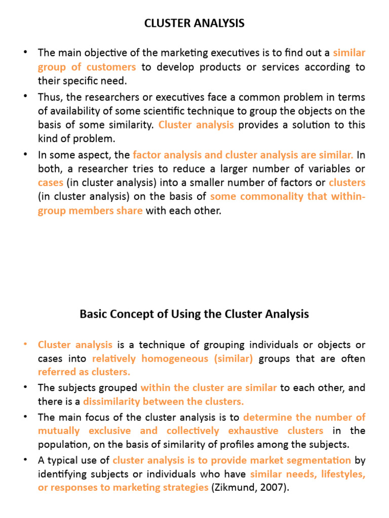 Cluster Analysis | PDF | Cluster Analysis | Marketing