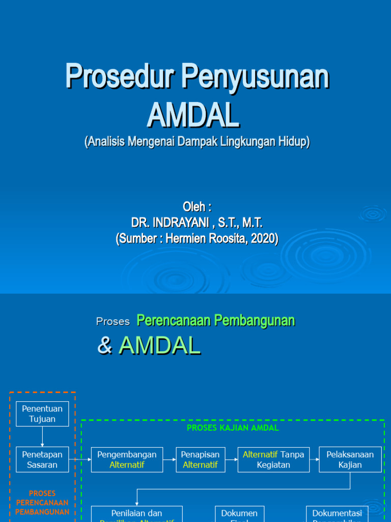 Materi 6 - 1 (Prosedur Penyusunan AMDAL) | PDF