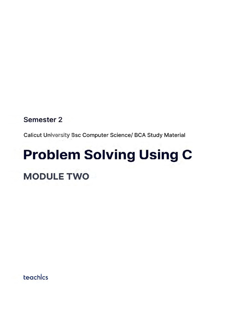C Module 2 | PDF | Arithmetic | Division (Mathematics)