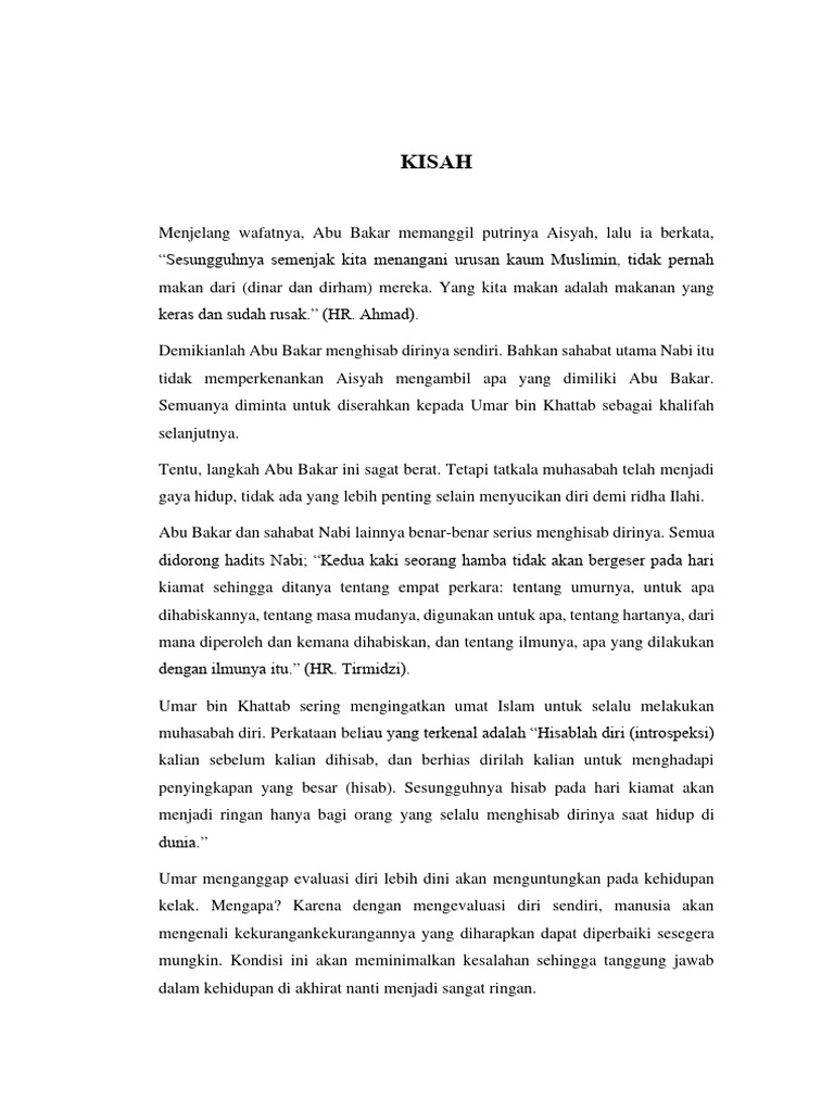 Muhasabah Diri Sebelum Hari Hisab | PDF | Ilmu Sosial