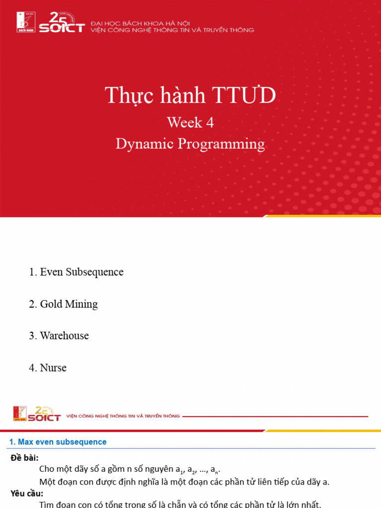 De Bai Thuc Hanh Tuan 4 | PDF