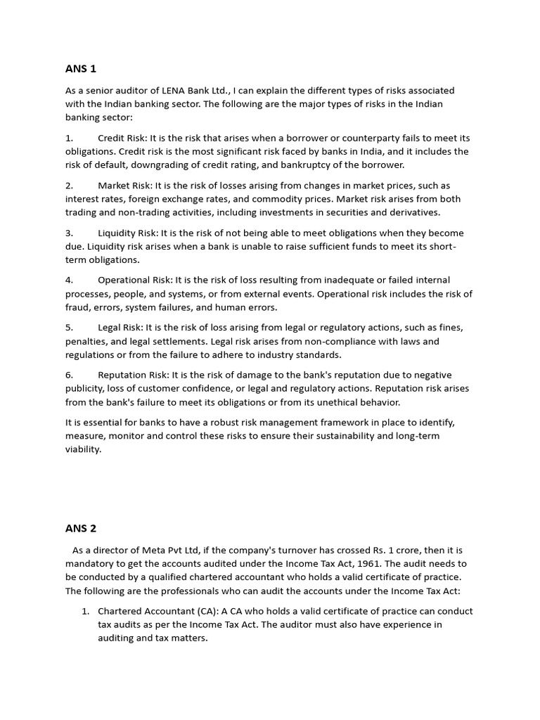 Audit Ii Sem 4 Pdf Audit Financial Statement