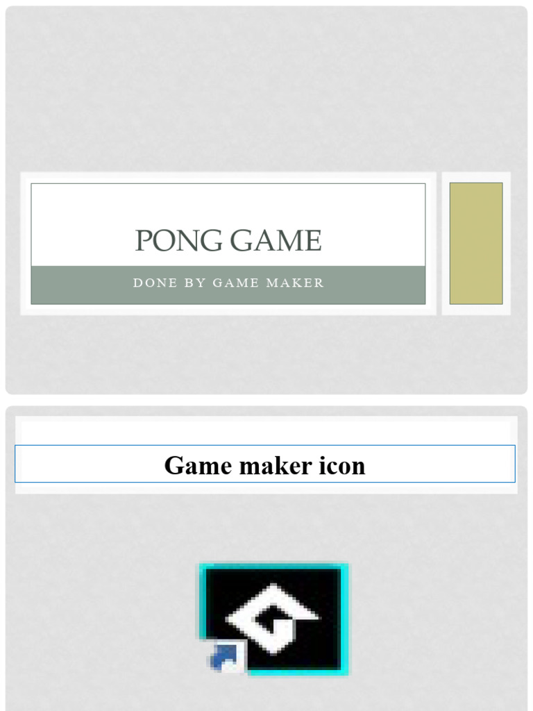 Gamemaker Pong | PDF | Button (Computing) | Software Engineering