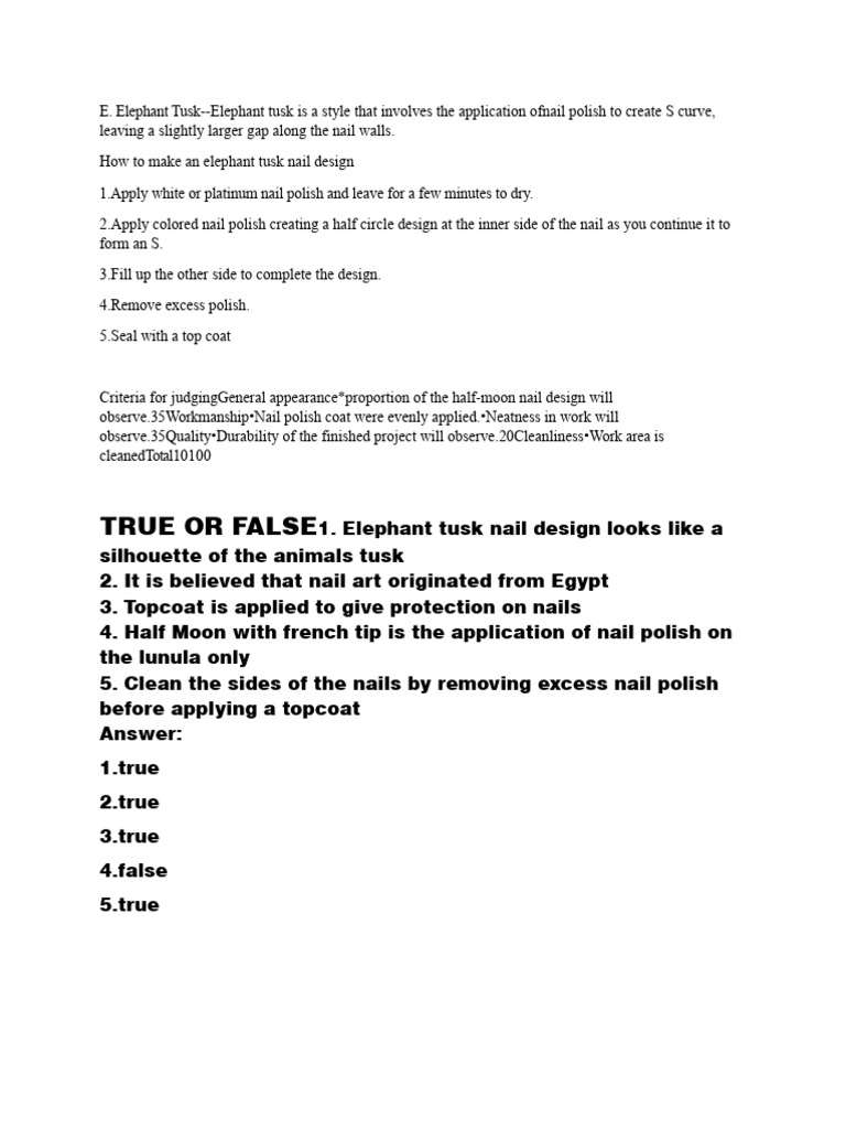Elephant Tusk Definition and Step | PDF