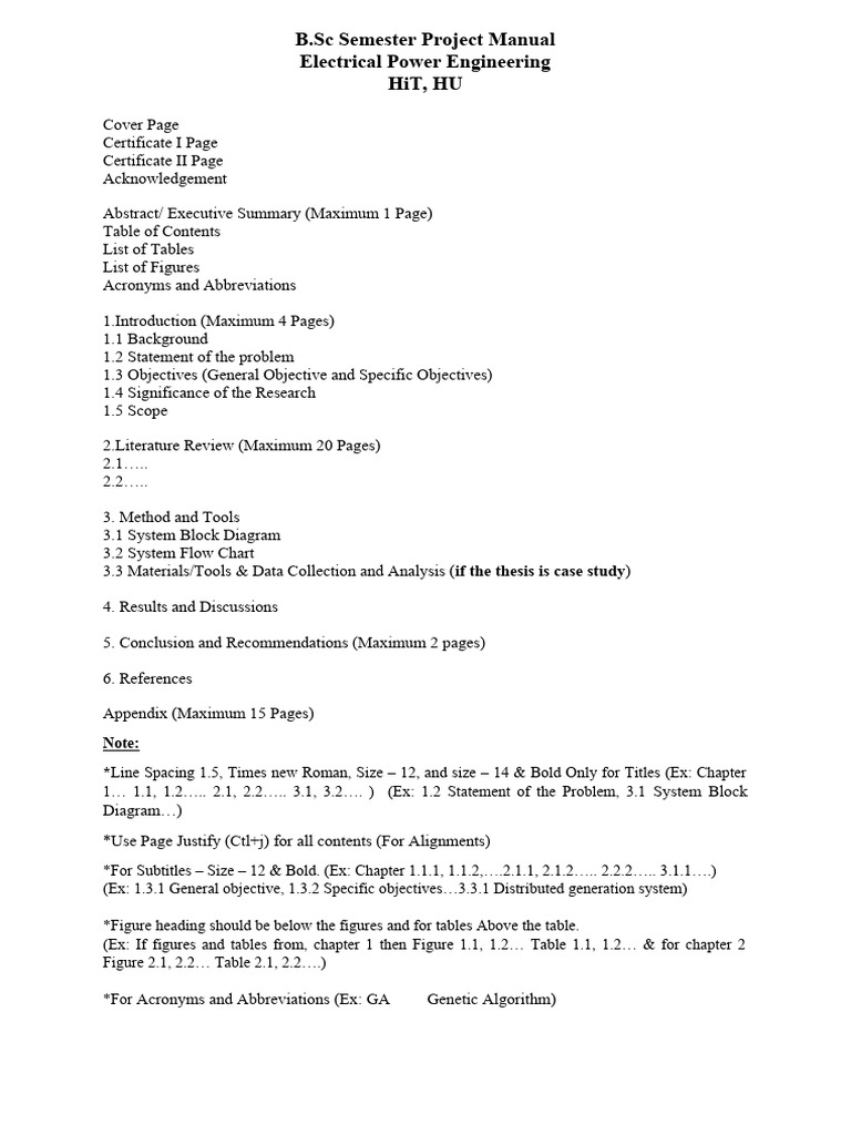 B.SC Project Report Format | PDF | Arduino | Abstract (Summary)