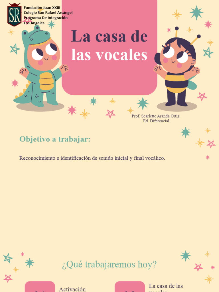 Actividades para aprender vocales | PDF | Artes del Lenguaje y Comunicación