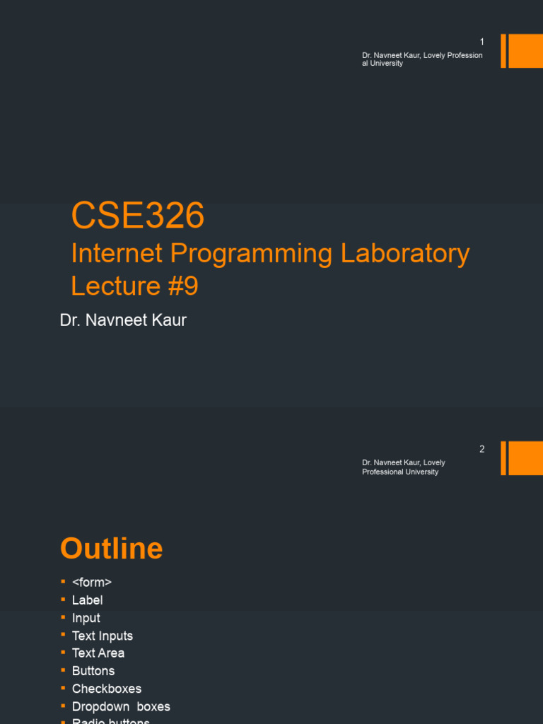 CSE326 Lec9 1 | PDF | Html | Html Element