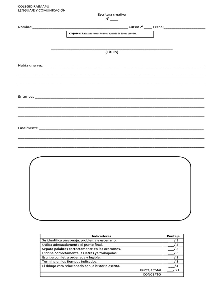 Guías Escritura Espontánea | PDF | Escritura | Comunicación escrita