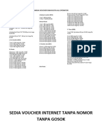 Template Pulsa | PDF