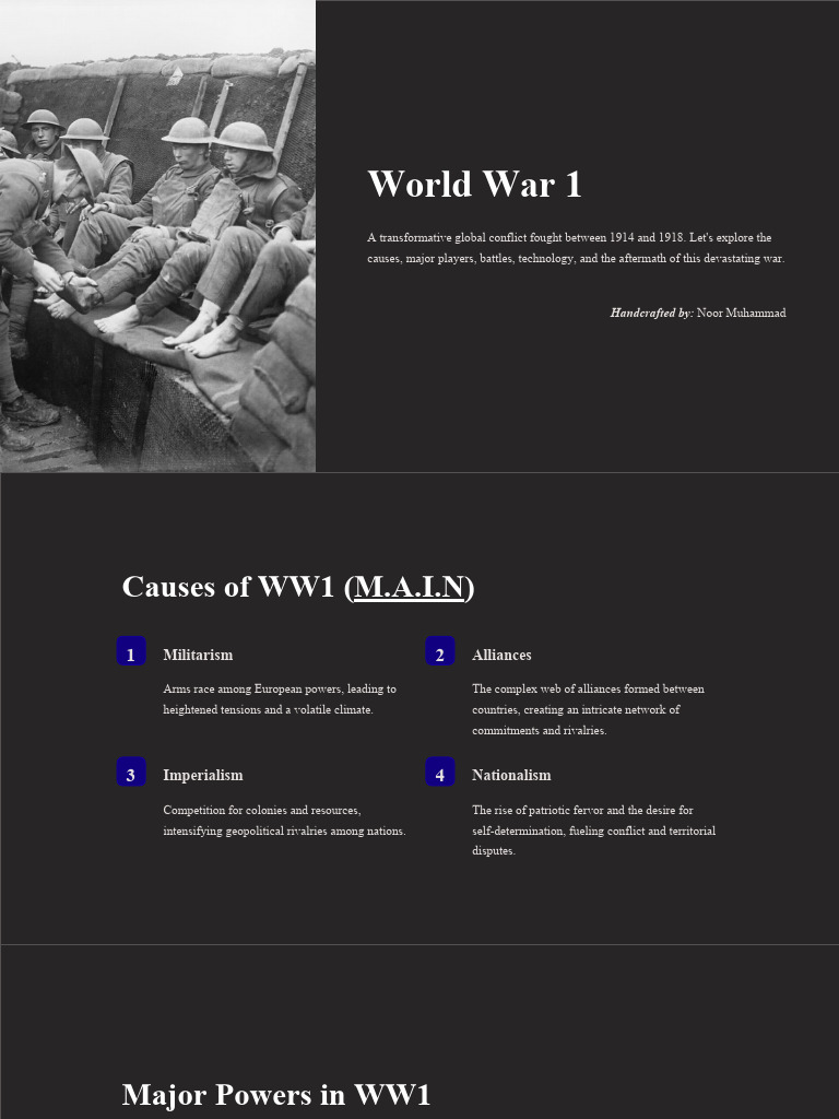 World War 1 | PDF | World War I | Trench Warfare