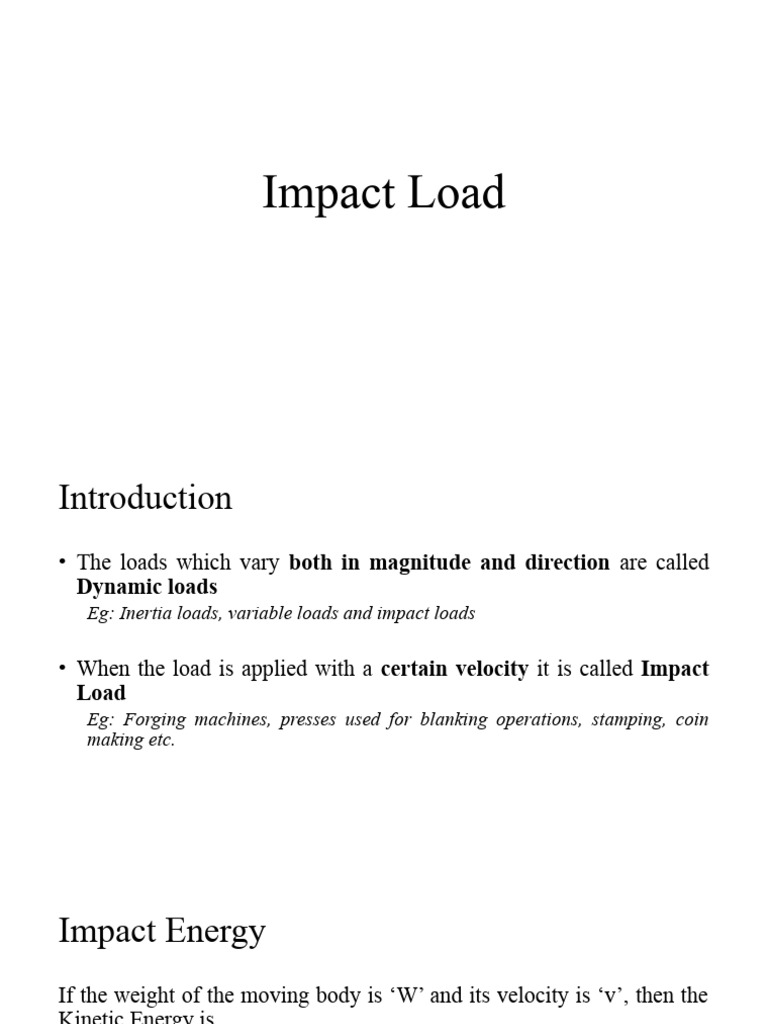 DME-I L23 Impact Load | PDF
