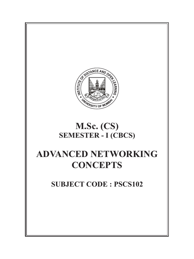 MSC-Computer-Science-Advance-Networking-Concepts | PDF | Networking | Internet & Web
