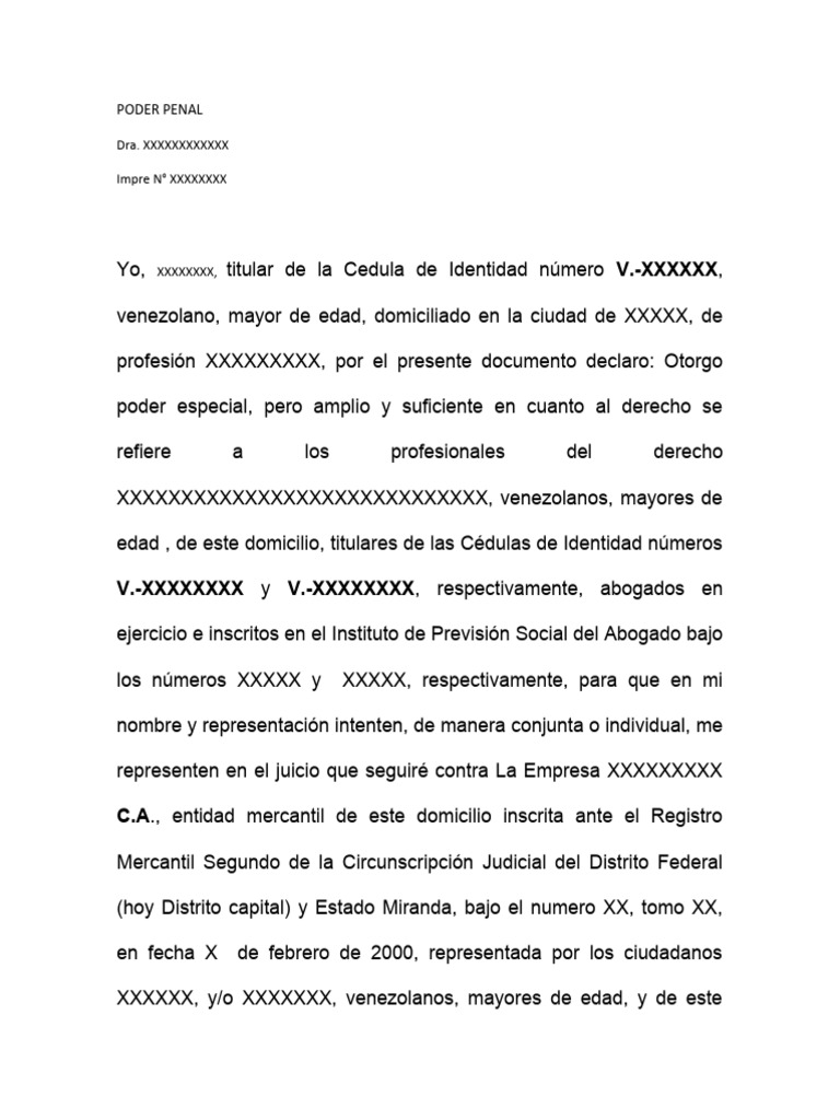 Modelo de Poder Penal | PDF | Queja | Justicia