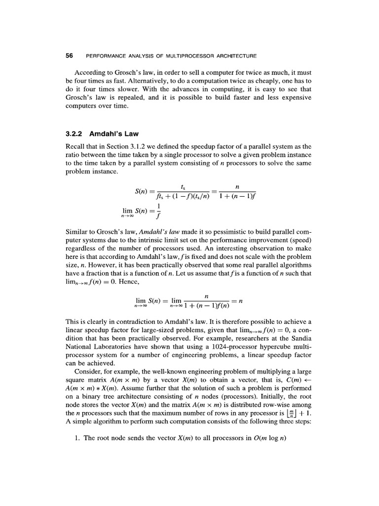 Amdahl's Law | PDF