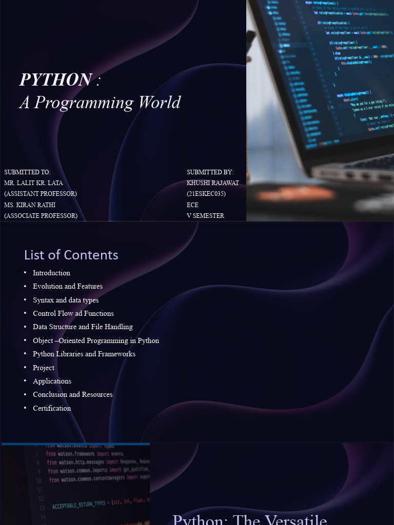 Python | PDF | Python (Programming Language) | Control Flow Python | PDF | Python (Programming Language) | Control Flow