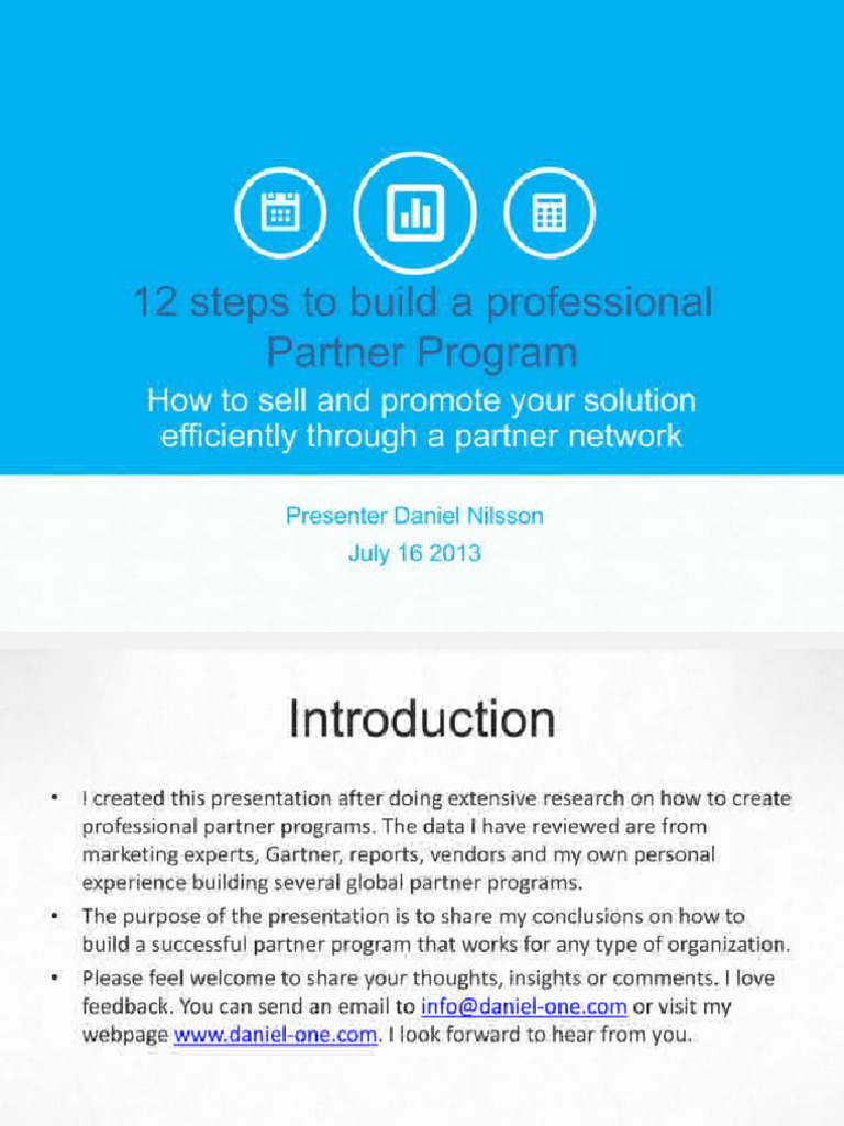 12 Steps To Build A Professional Partner Program | PDF