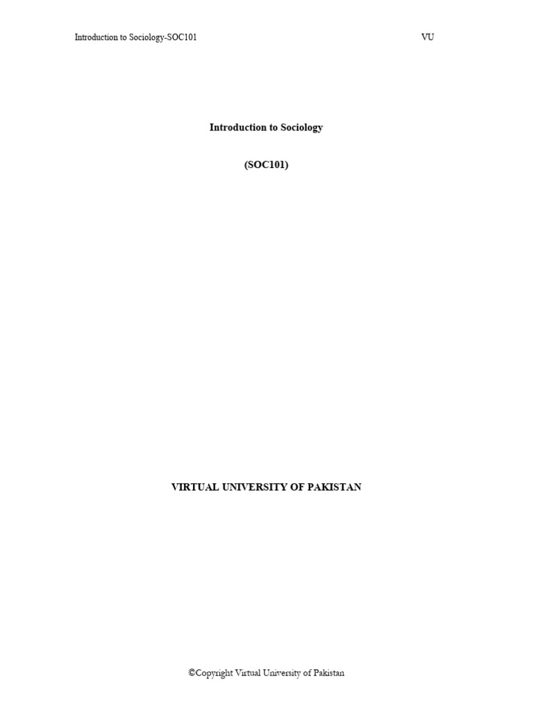 SOC101 Updated | PDF | Sociology | Causality