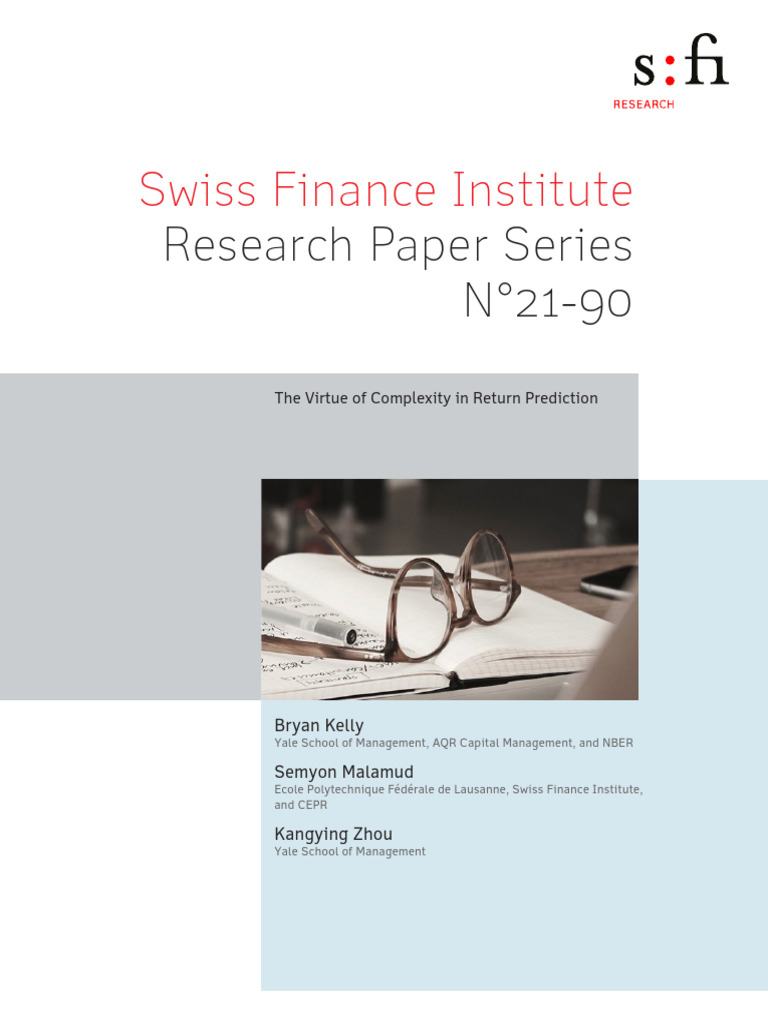 The Virtue of Complexity in Return Prediction | PDF | Regression Analysis | Ordinary Least Squares