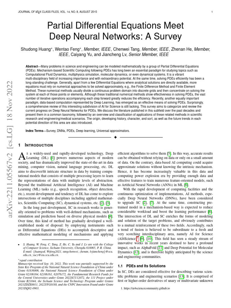 PDE2 | PDF | Partial Differential Equation | Deep Learning