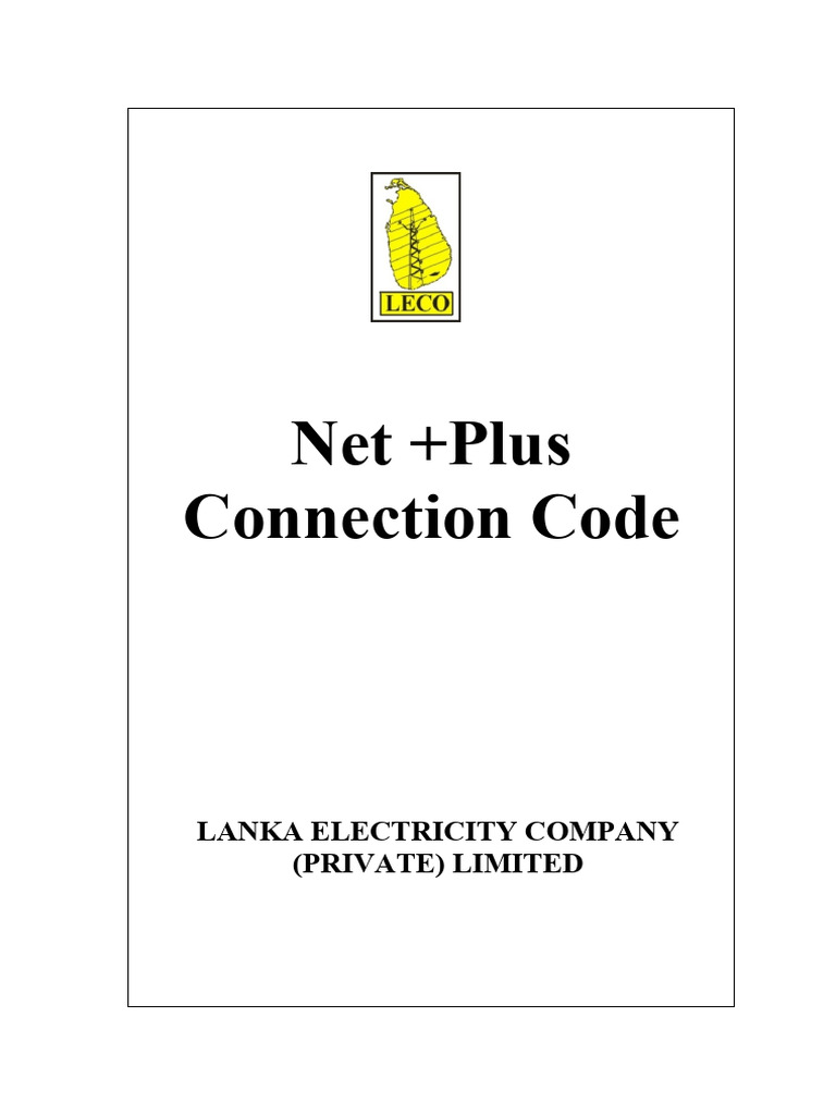 Net+Plus Code LECO | PDF | Solar Power | Electrical Grid