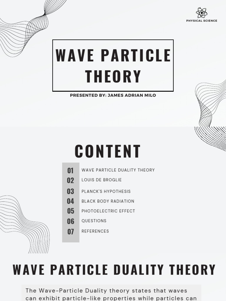 Wave Particle Theory | PDF | Waves | Electromagnetic Radiation