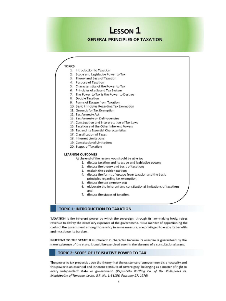 Ramirez Learning Module in Taxation Income Taxation TRAIN Law Updated ...