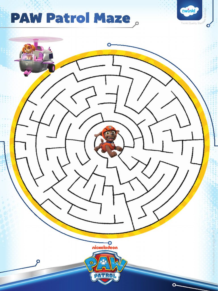PAW Patrol Maze Activity Guide | PDF | Computers