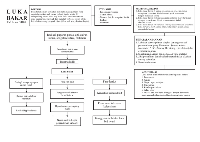Mind Map Luka Bakar | PDF