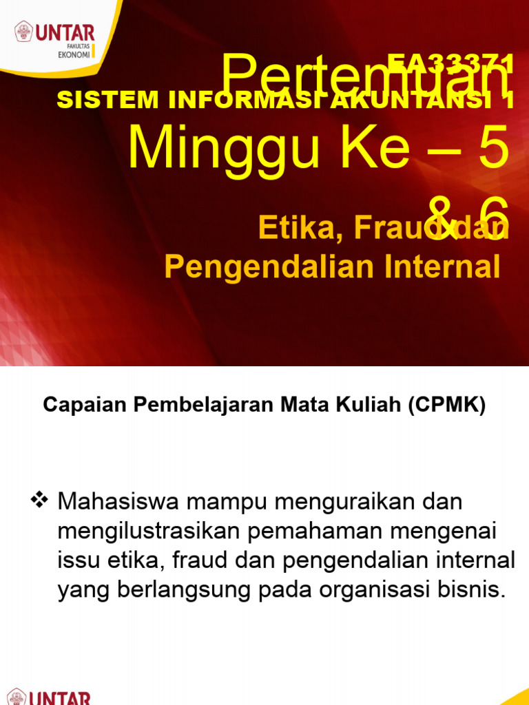 RPS Sia1-Ppt W05-06 | PDF | Internal Control | Business