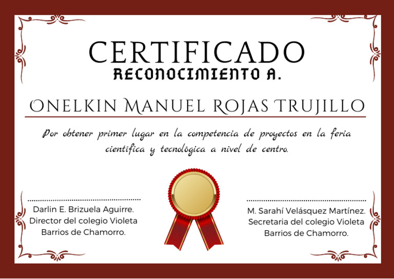 Certificado Ciencia y Tecnología | PDF | Arte
