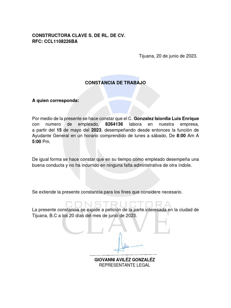 Constructora Clave | PDF