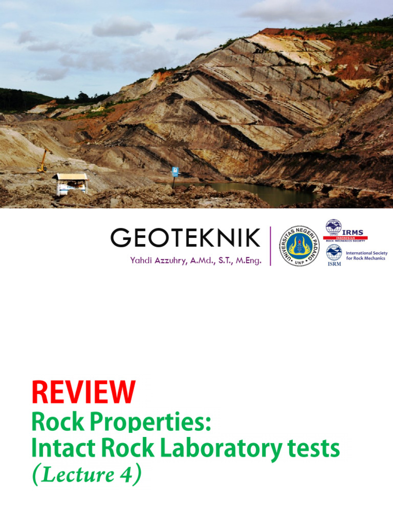 Geotek - 05 - Rock Mass Properties Classification & Estimation. | PDF ...
